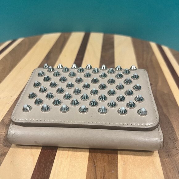 Christian Louboutin | Bags | Christian Louboutin Compact Spike Wallet ...
